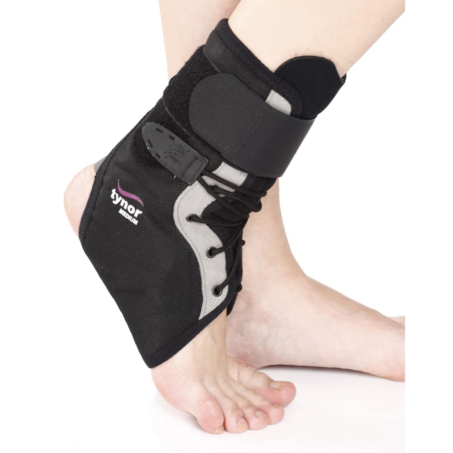 TYNOR Ankle Brace (S(7.2-8.4) inches) (Black)
