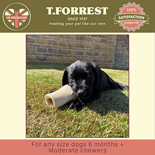 T. Forrest White Hollow Empty Dog Bones 6" (7 Pack) Natural Grass Fed Made in UK
