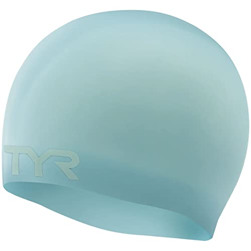 TYR Unisex Adult All-season Wrinkle-Free Silicone Swim Cap, Black, 0 US