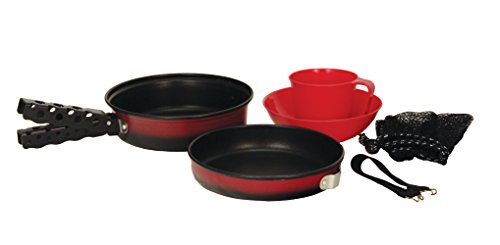 Texsport Kangaroo 5 piece Non-Stick Mess Kit Outdoor Camping Cookware Cook Set with Bowl, Cup and Storage Bag