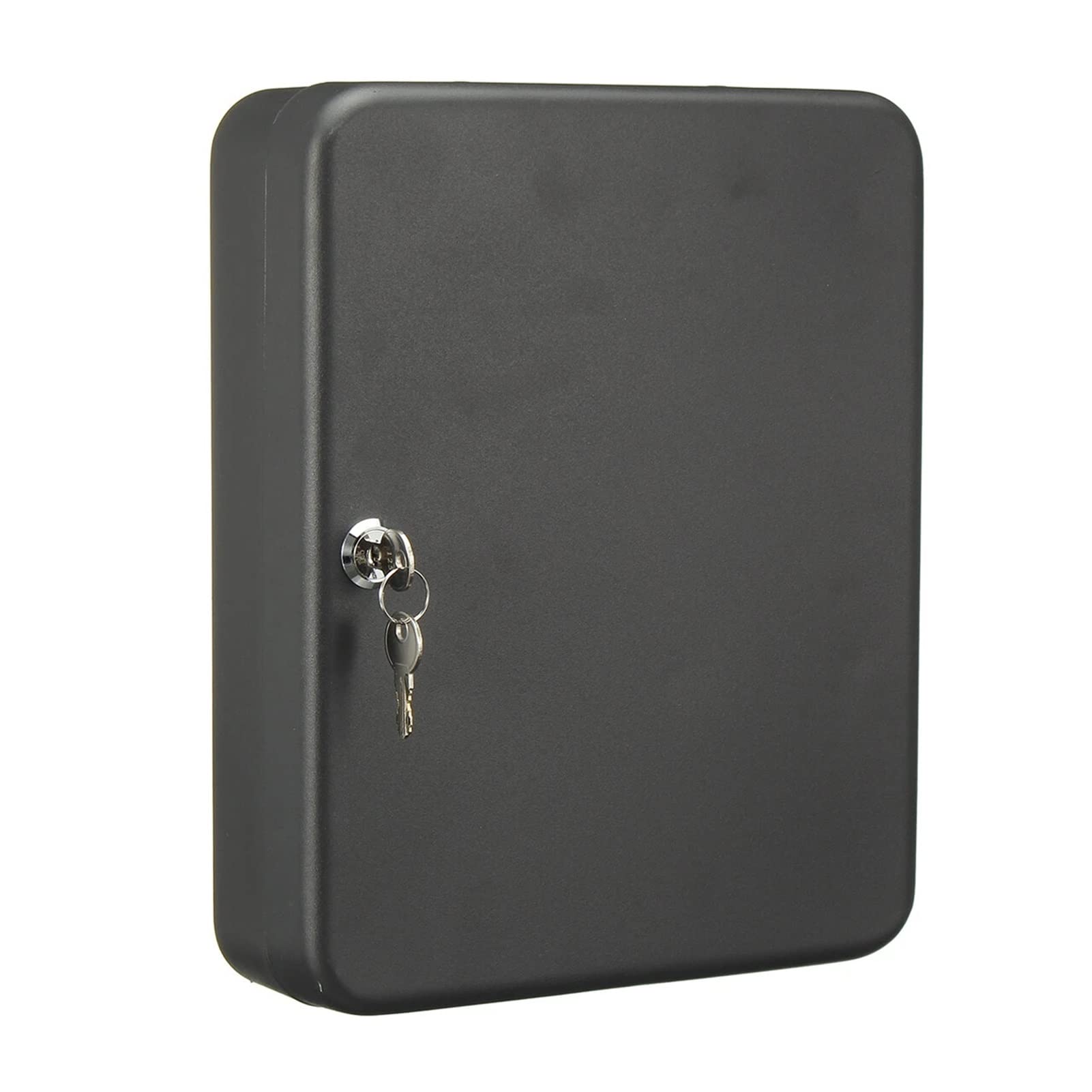 Tool Box Organizer 36Pcs Key Cabinet Storage Tool Box Lockable Security Metal Iron Hook Box Wall Mounted Case - White