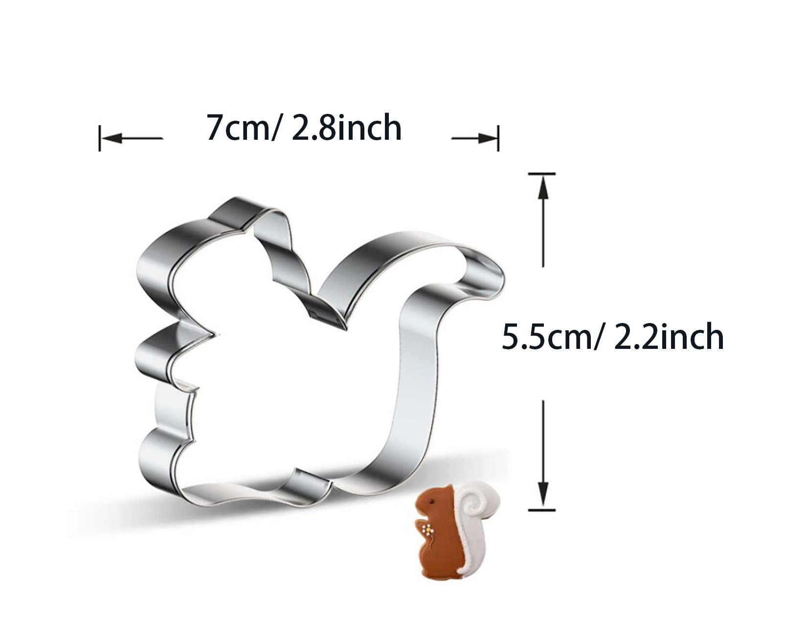 WJSYSHOP Squirrel Shaped Cookie Cutter - B