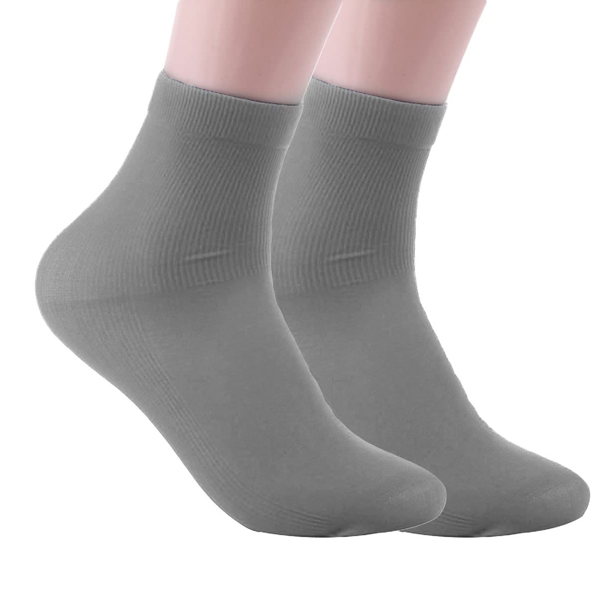 Tabpole mens 10 Pairs Try on Sanitary Disposable Thin Sox Low Cut Sports Tab Men's Socks, Light Grey, Medium