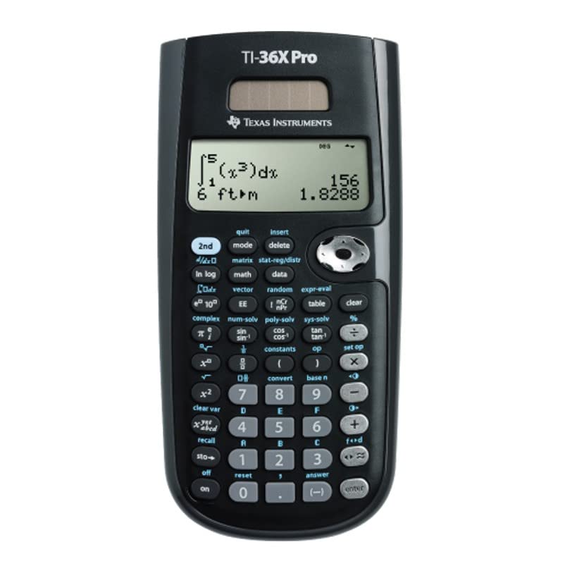 TI 36 X Pro Engineering Scientific Calculator + WYNGS Protective Case Black