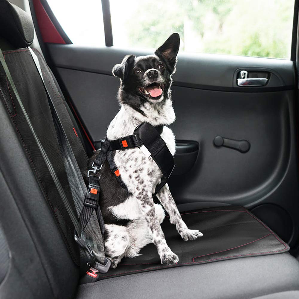 YOOFAN 2 Pack Car Seat Protectors with Thickest Padding, Waterproof 600D Oxford Fabric, 2 Large Pockets, XL Size Best Coverage for Child Baby Car Seats and Leather Seats