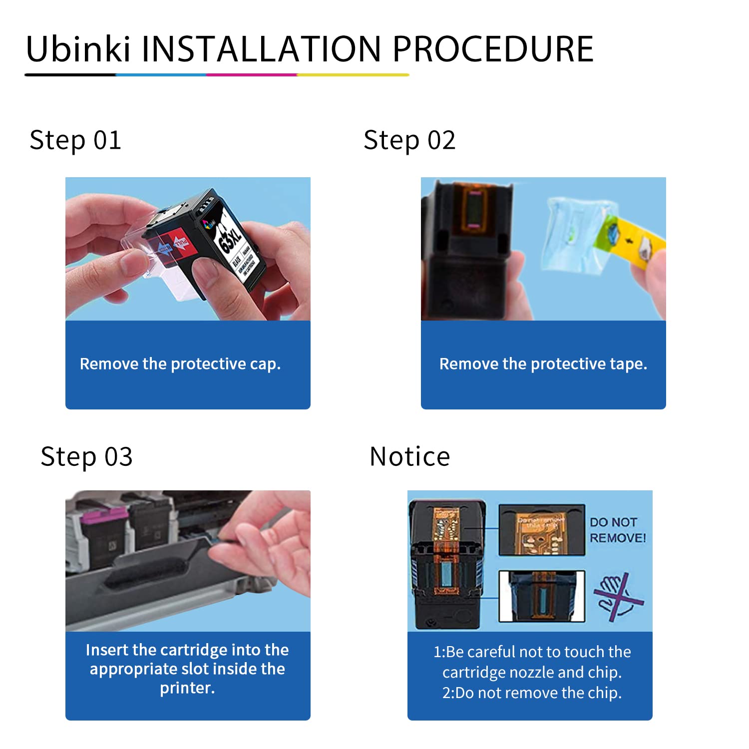 Ubinki Remanufactured Ink Cartridge Replacement for HP 63XL 63 XL (Black,2-Pack) Work with 3830 4650 4652 4655 5200 5252 5255 5258 4520 4512 1112 2132 3630 3632 4510 4513 3634 Printer|HP63 HP63xl