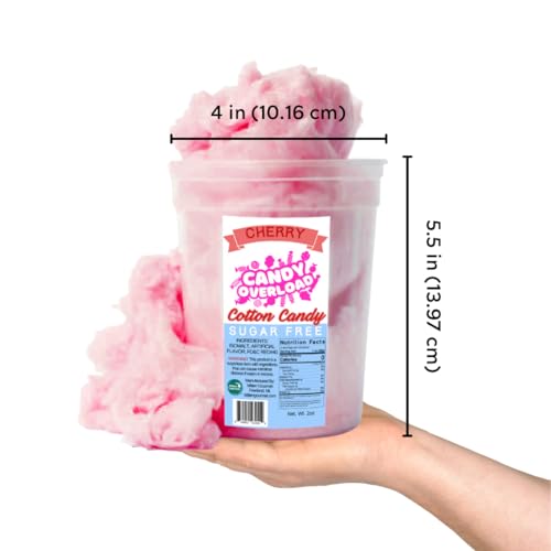 Sugar Free Cotton Candy - Blue Raspberry, Cherry, Watermelon - Designed for Diabetics and the Keto Diet (Variety pk1)