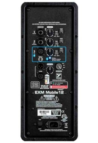 Yorkville Sound EXM-Mobile-12 Portable 2-Way PA System with Bluetooth Bundle with Auray SB-52SSB 51" Stand Bag, SS-47S Speaker Tripod Stand, and XLR-XLR Cable