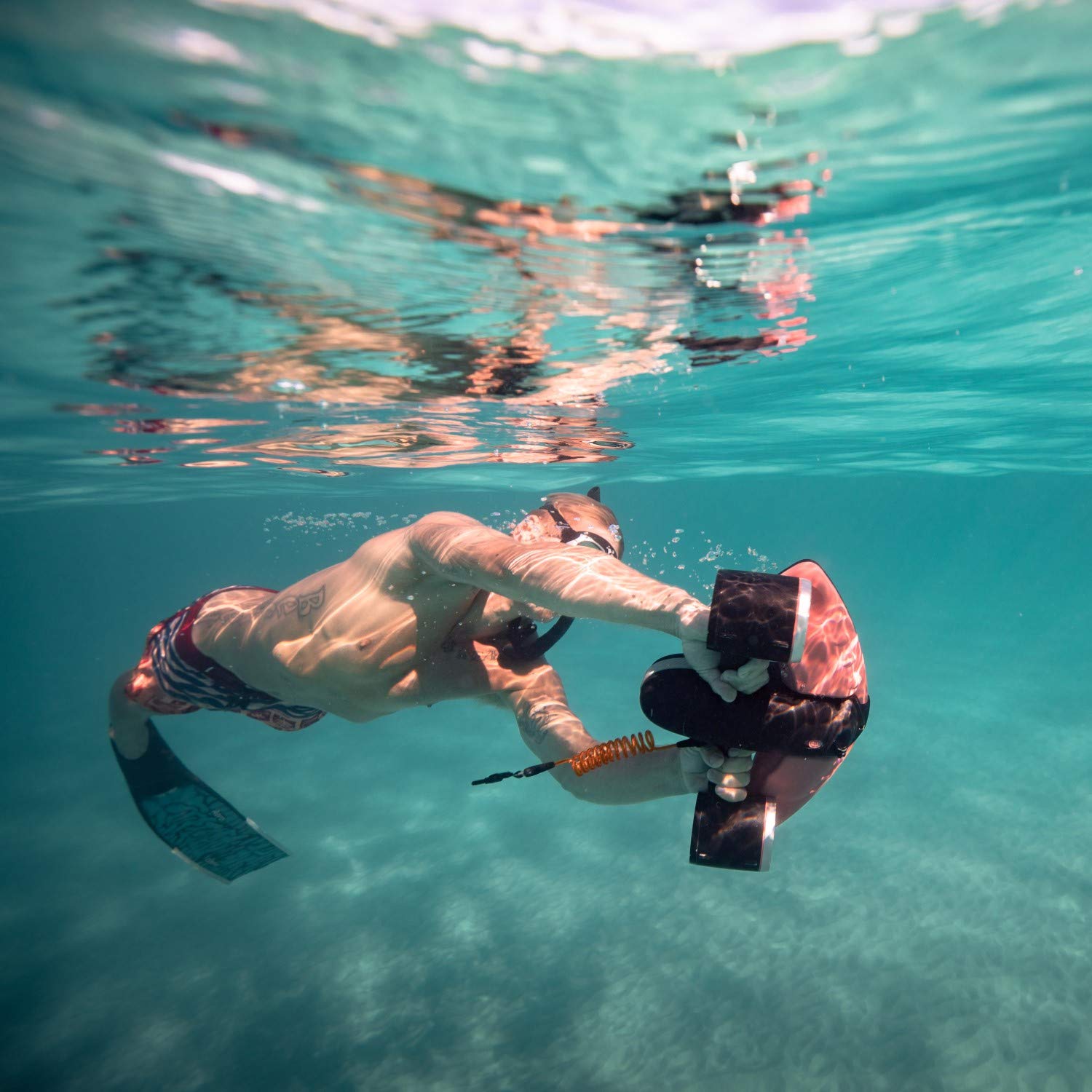 WINDEK SUBLUE Navbow Smart Underwater Scooter with Action Camera Mount OLED Display 40M Waterproof for Water Sports Swimming Pool & Diving & Snorkeling & Sea Adventures