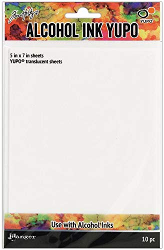 Tim Holtz Bundle of 3 Packages of Yupo Paper, White Heavystock, White Cardstock, Translucent Sheets, 10 (5βx7β) Sheets Each Package