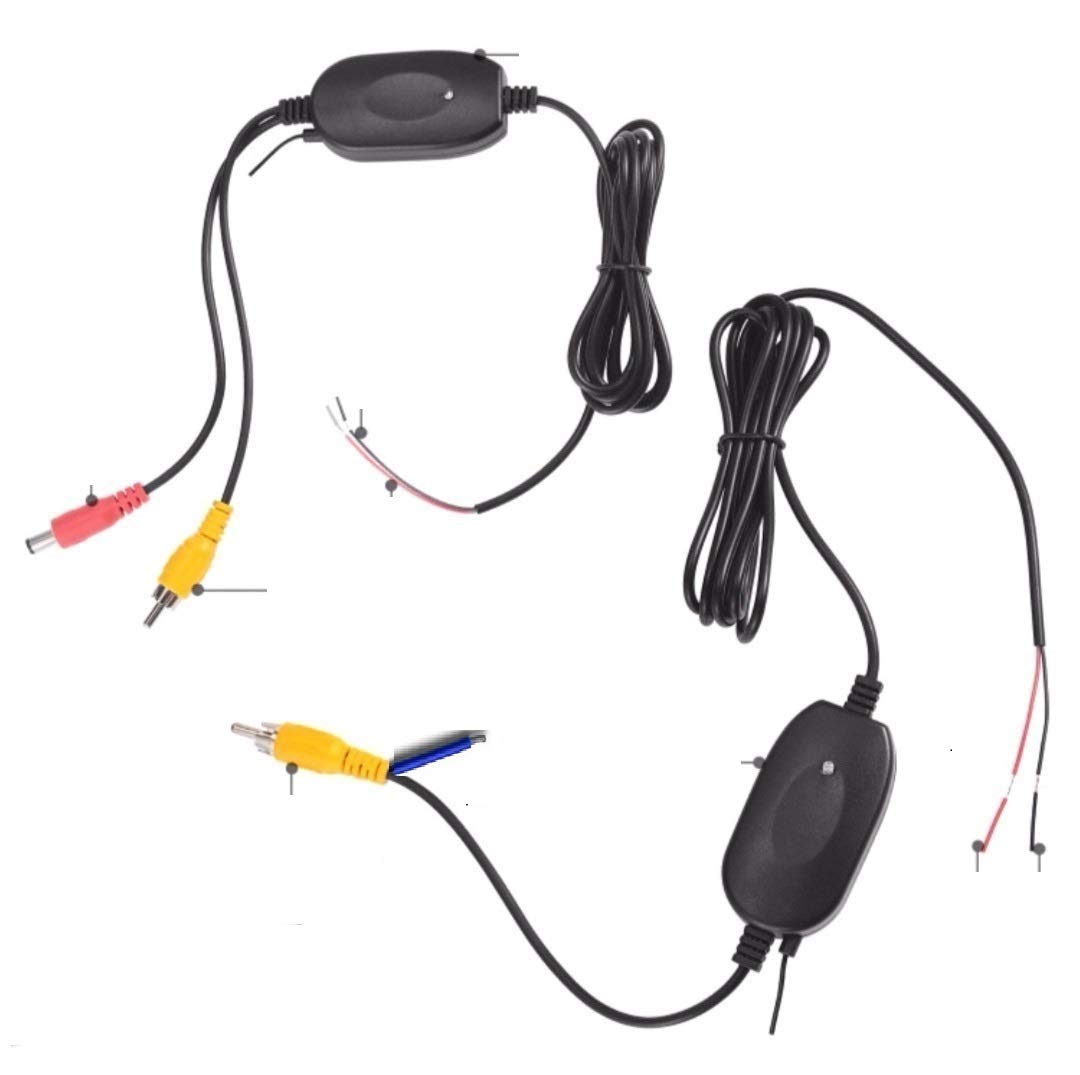 szwisechip Wireless Color Video Transmitter and Receiver with Trigger for Vehicle Backup Camera/Front Car Camera