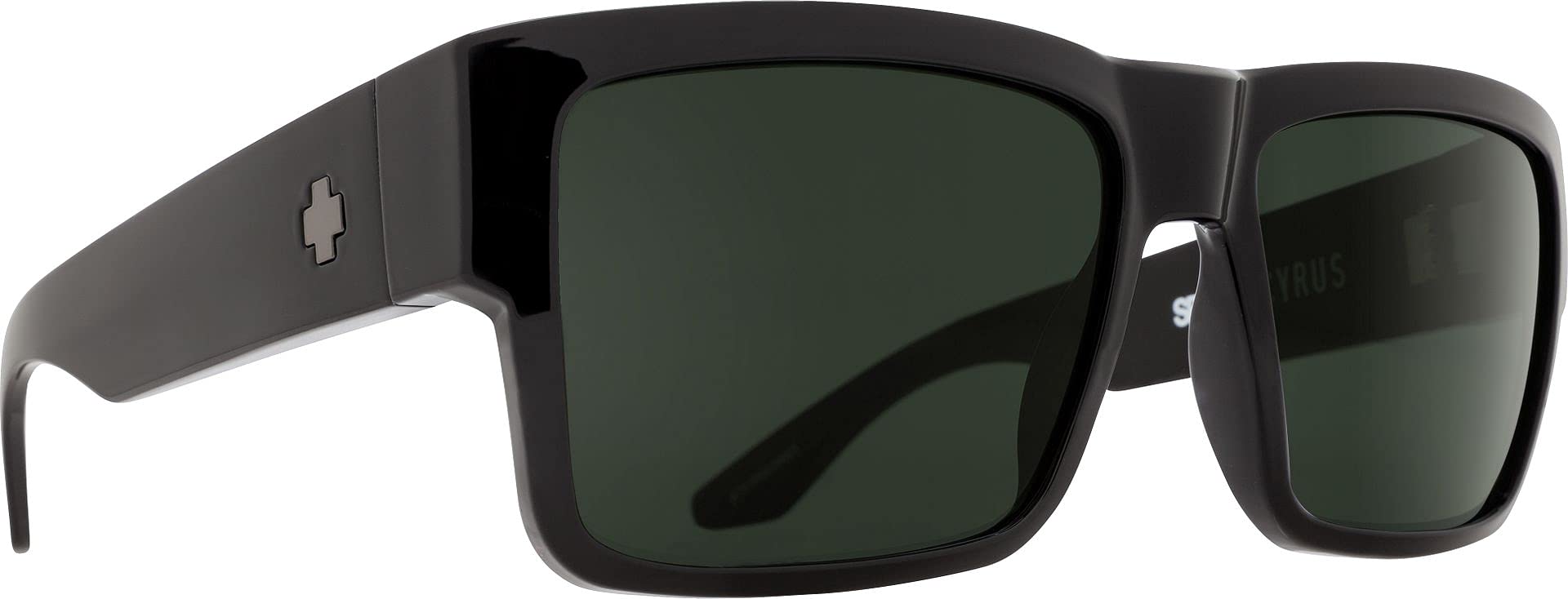 Spy Optic Cyrus Sunglasses, Black/Happy Gray/Green, 58 mm