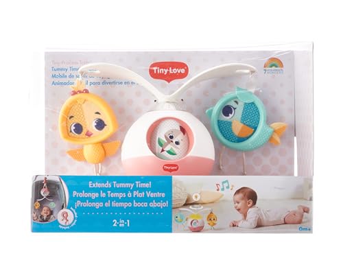 Tiny Love Tummy Time Mobile Entertainer, Toy with Music and Lights, 0M +, Princess Tales