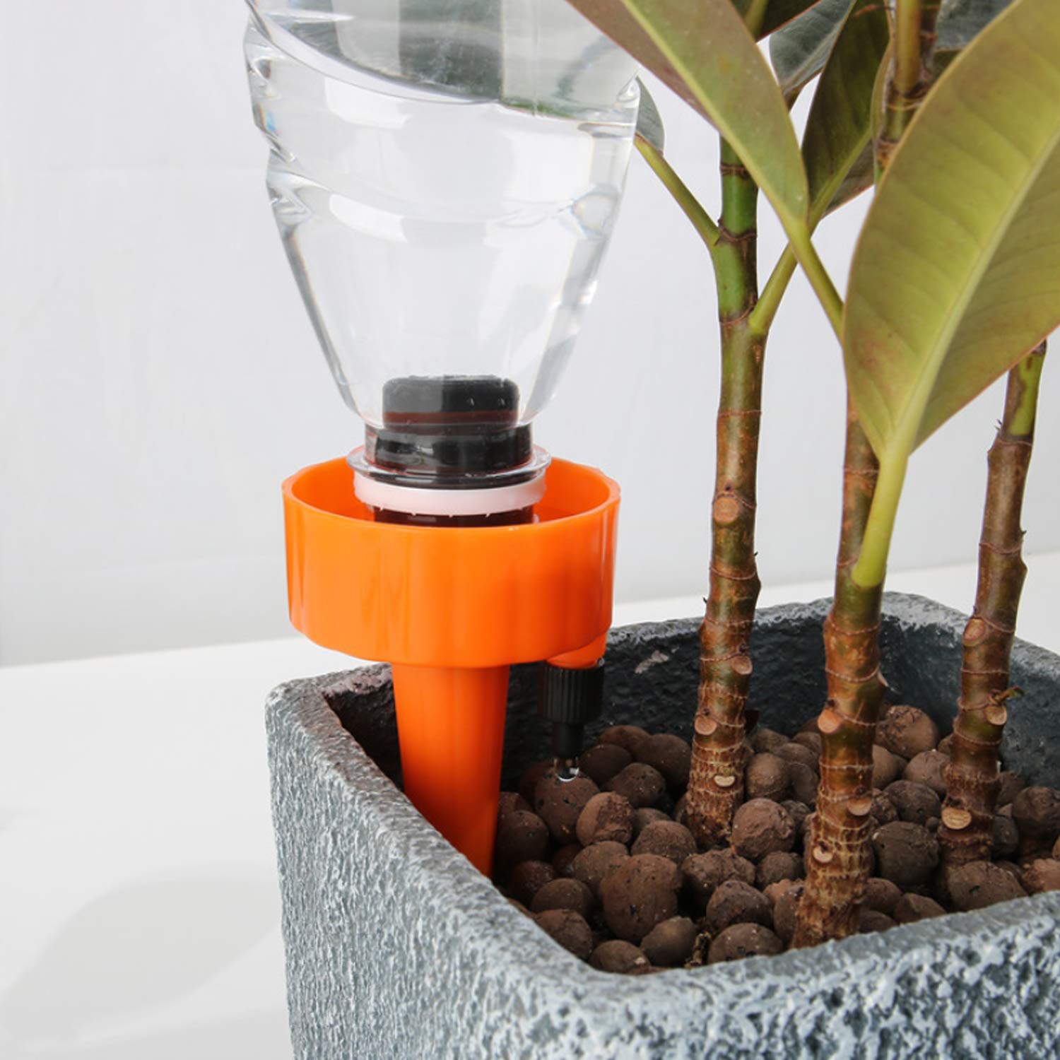 T&Kira Self Watering Spikes, Upgrade Adjustable Plant Waterer Watering Devices for Indoor or Garden, Automatic Vacation Plant Watering Bulbs Globes with Slow Release Control Valve Switch (12pcs)