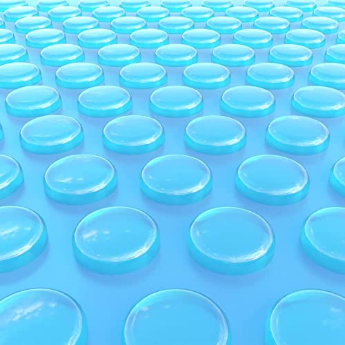 SunHeater Pool Solar Blanket - Heavy Duty Rectangular Pool Solar Cover with Bubbles - Heat Transfer Solar Pool Heater for In-Ground Swimming Pools - Durable 12 Mil Thick Polyethylene - 12' x 24' Feet