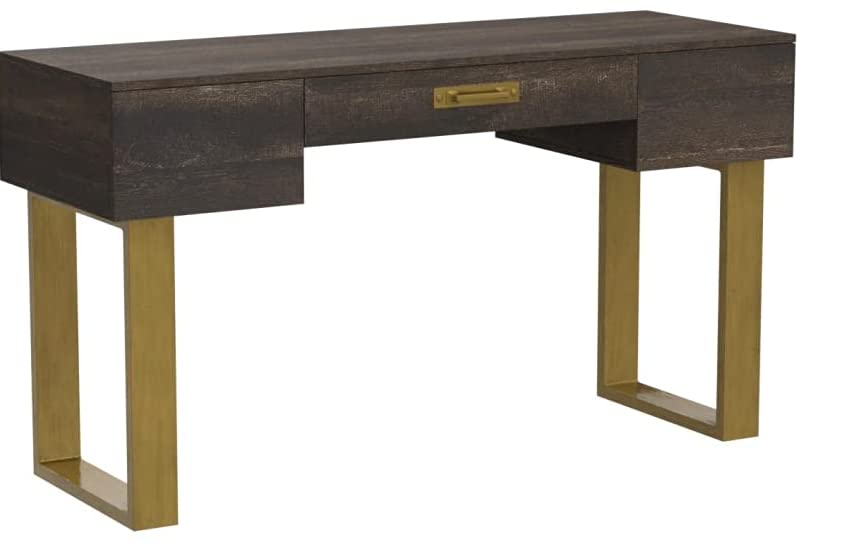 Table Brown Gold Accent
