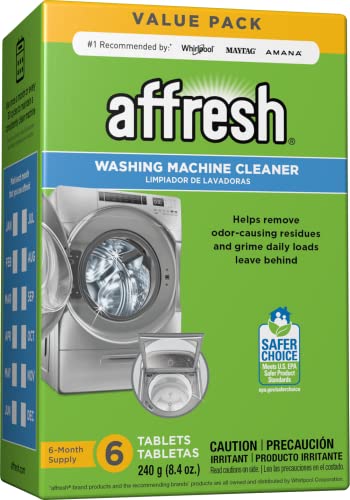 Whirlpool Genuine Washer Accessories Bundle with Affresh Washer Cleaner (6 Month Supply)
