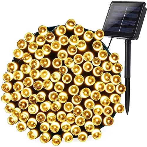 ZBM--ZBM Solar String Lights,8 Modes Solar Power Fairy String Lights Outdoor Decorative Light Waterproof IP65 with Light for Garden Home Wedding Party Christmas Halloween Garden Lights Fairy Lights