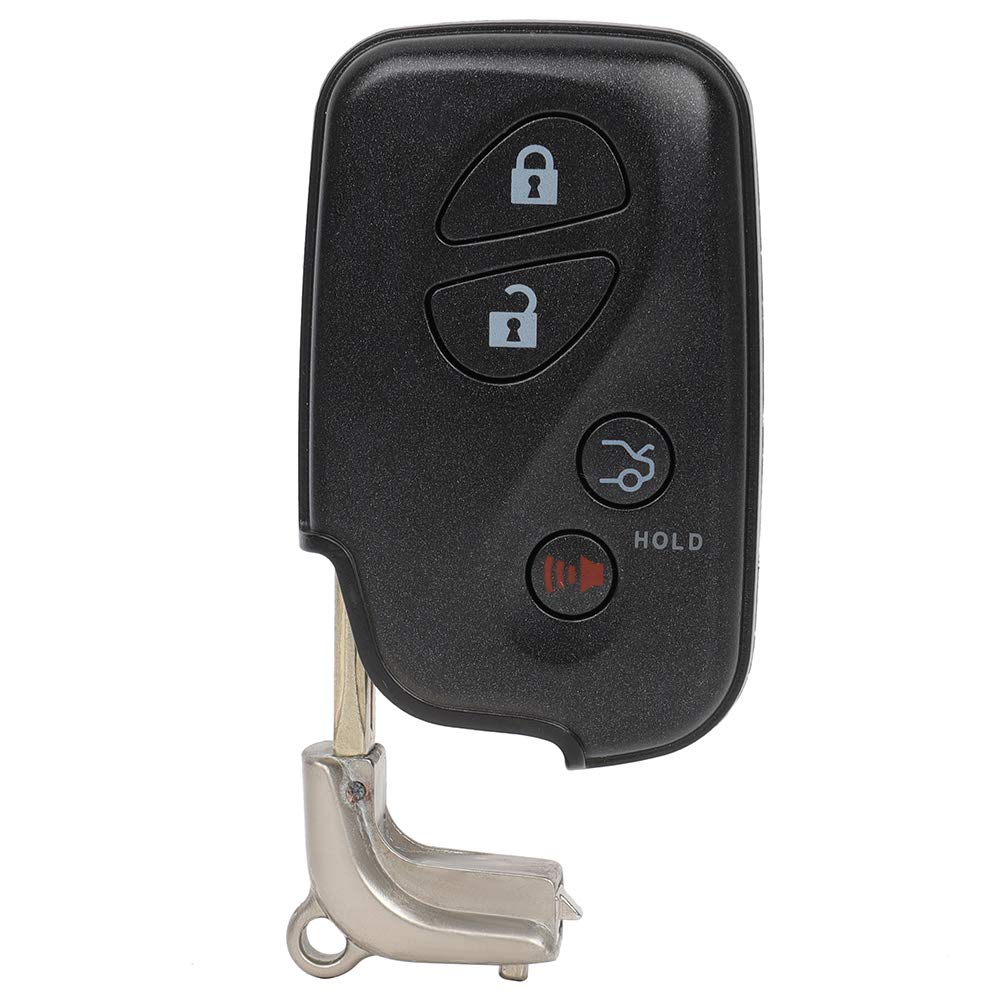 ZENITHIKE Replacement Keyless Entry Smart Proximity Remote Key Fob 4-Buttons Key Uncut Blade Replacement for L EXUS ES350 HYQ14AAB 1551A-14AAB 89904-30270 0140 271451-0140 Set of 1