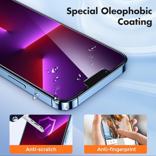 UNBREAKcable Screen Protector for iPhone 13 Pro Max/14 Plus [2-Pack] [Double Defence] [99.99% Clear] [Easy Installation] [9H Hardness] [Bubble Free] Tempered Glass for Apple iPhone 13 Pro Max - 6.7''