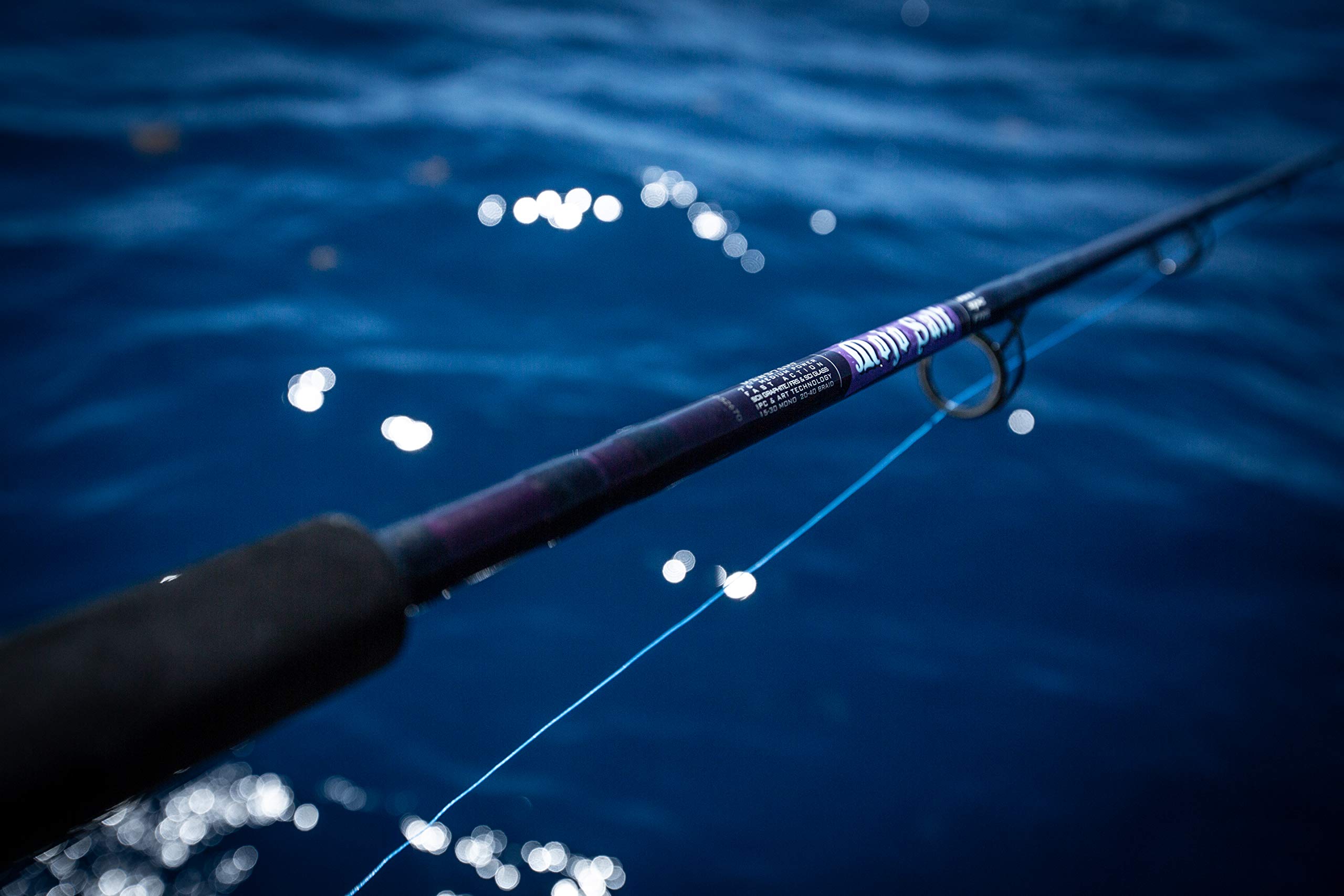 St. Croix Rods Mojo Salt Spinning Rod, Black Cherry Metallic, 7'6"