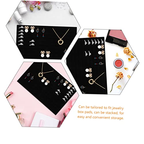Zerodeko 16 Pcs Jewelry Box jewelry insert liner jewelry insert tray jewelry trays insert display mat jewelry display pad earring jewelry insert ear ring holder earrings Organizer sponge