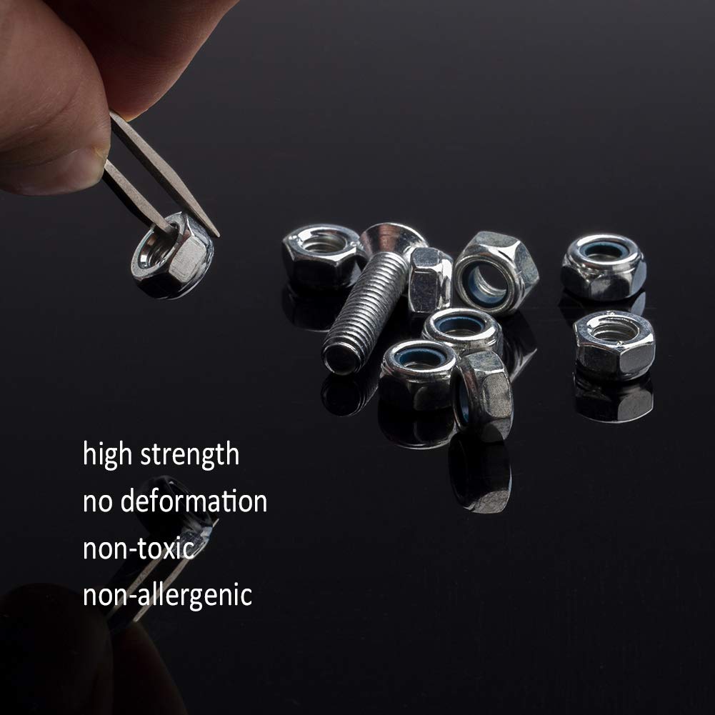 Titanium Alloy Tweezers Eyebrow Tweezers EDC Tool Food Grade Tweezers Splinter & Tick Removal Tool Lightweight Professional and Personal use(S)