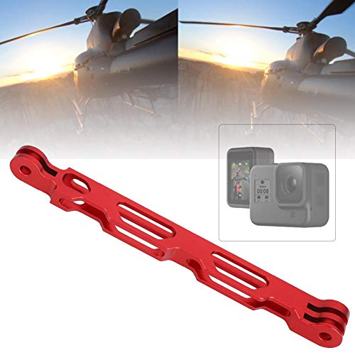 YUANJS Camera Extension Rod,Action Camera Tactics Extension Rod CNC Aluminium Alloy Extension Handle Bracket(Red)
