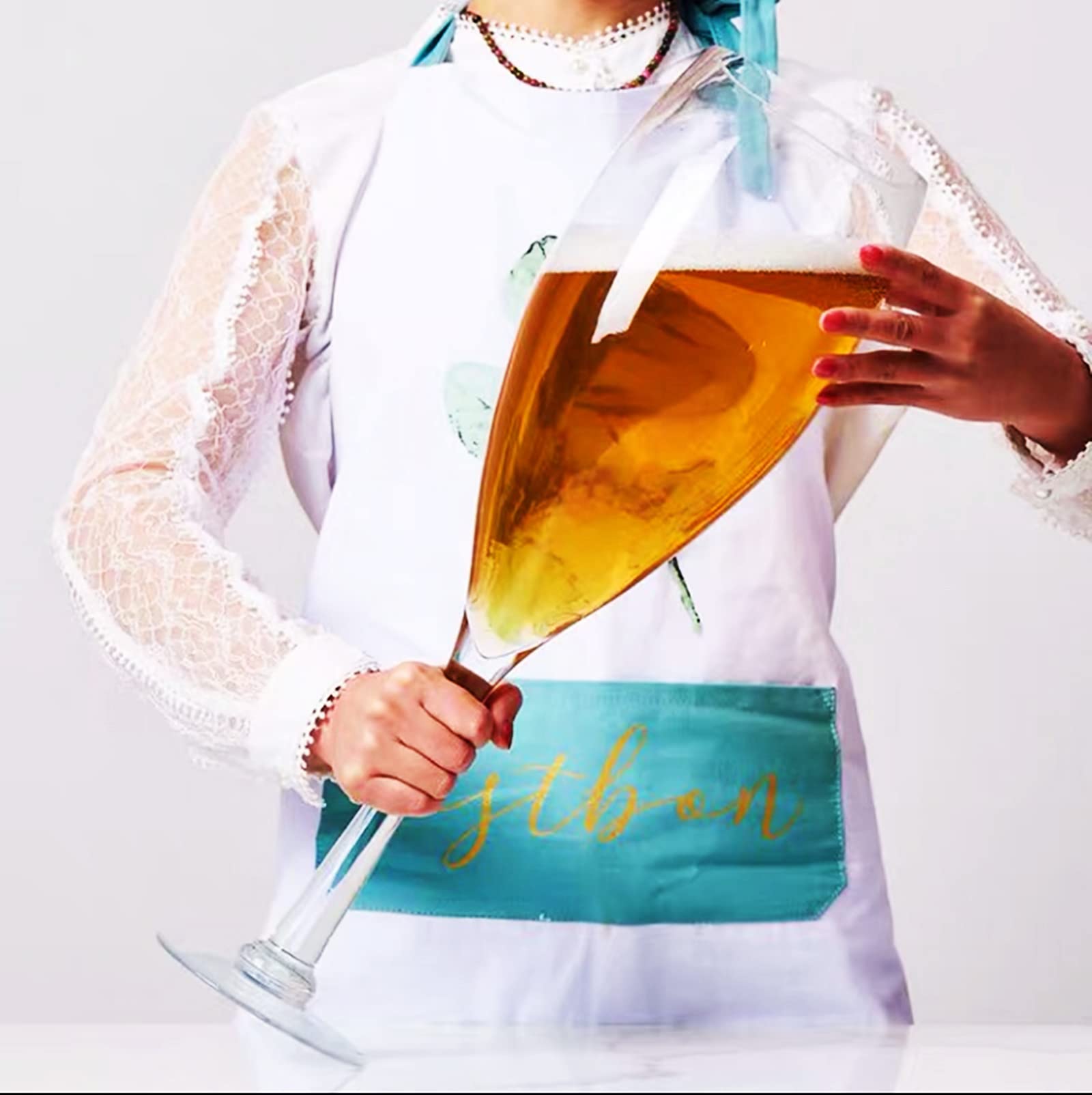YUANXIN Giant Wine Glass Huge Stemware Creative Oversized Goblet Extra Large Champagne Glasses Beer Mug Red Wine Glasses (3000ml)