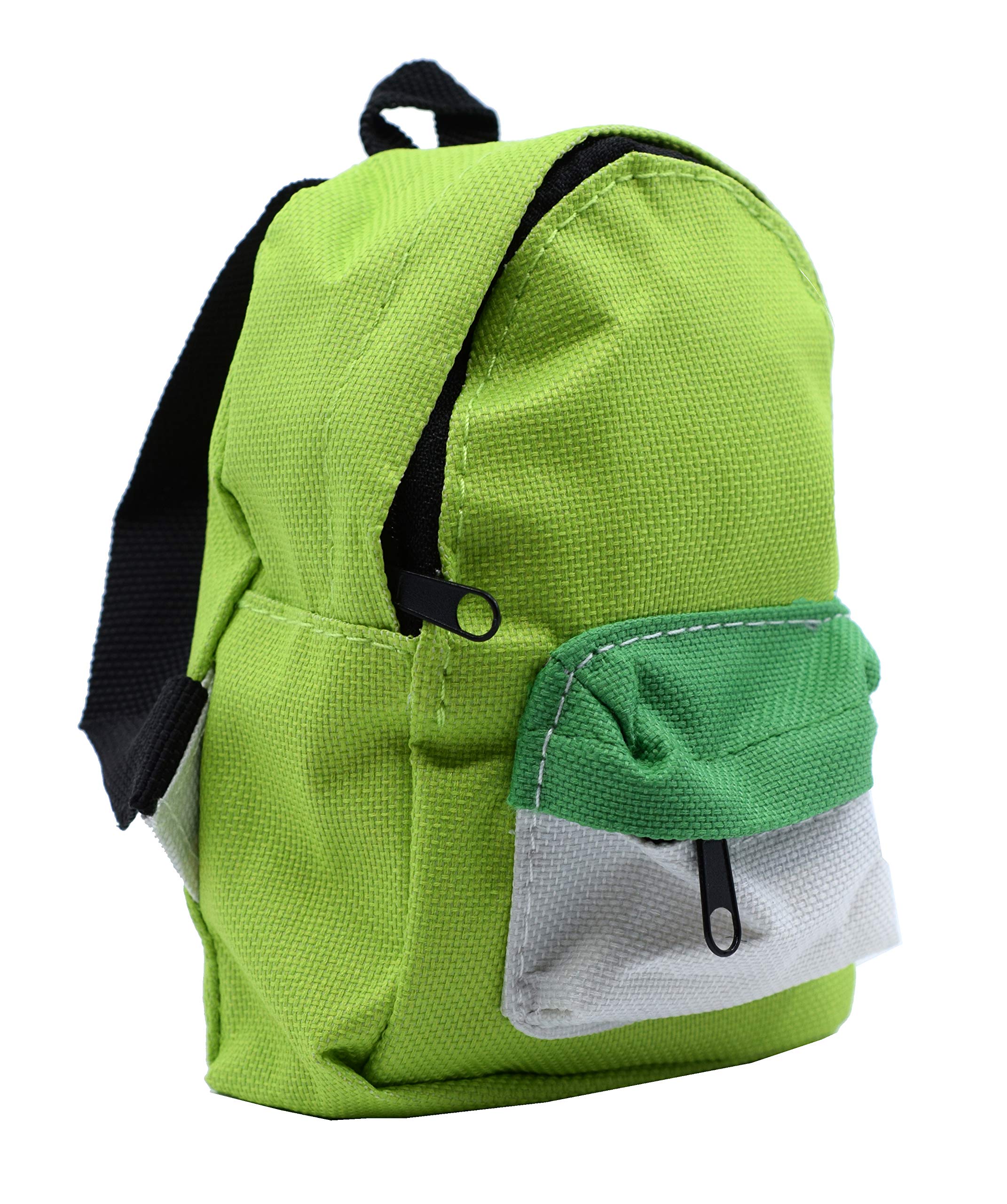 Teak Tuning Fingerboard Backpack Case, Green - 5" x 3.75" - Miniature Canvas Bag for Tuning Travel & Storage