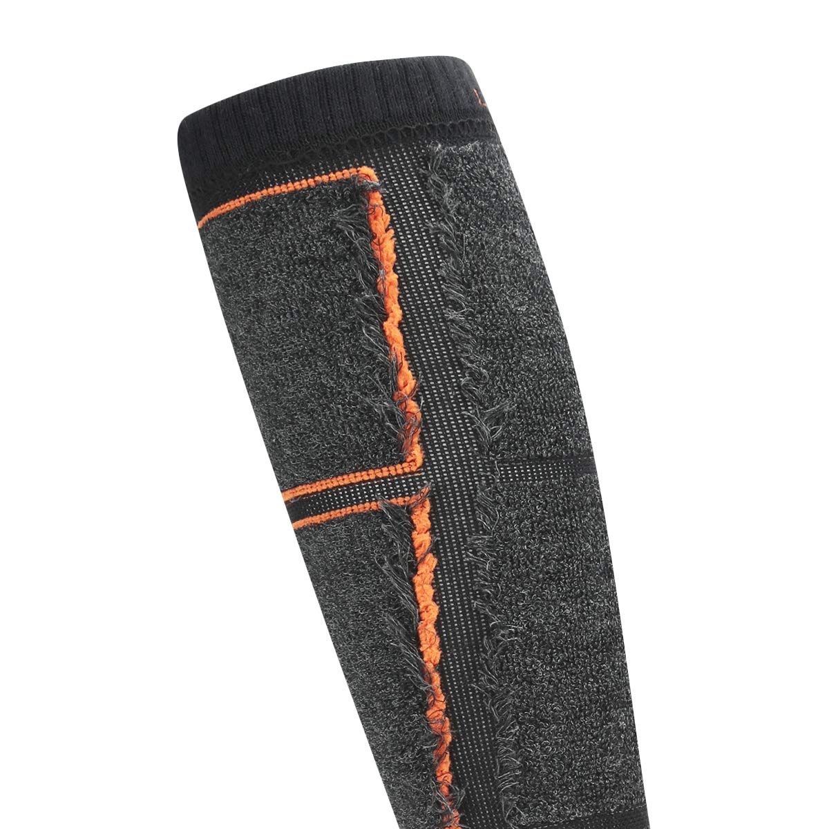 YUEDGE Men's Ski Socks Knee High Cushioned Snowboarding Skiing Socks For Male Size 9-11(2 Pairs/Pack)