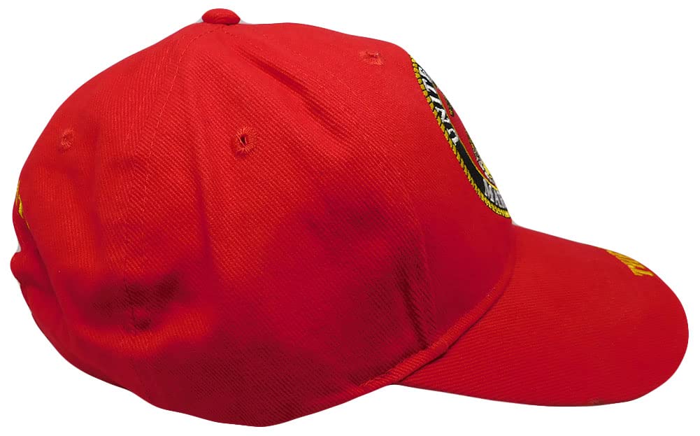 United States Marine Corps The Few The Proud Red Adjustable Embroidered Cotton Hat Cap - Officially Licensed