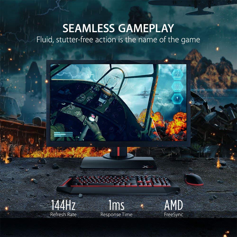 ViewSonic XG2402-R 24" 144Hz 1ms 1080p Gaming Monitor - Certified Refurbished