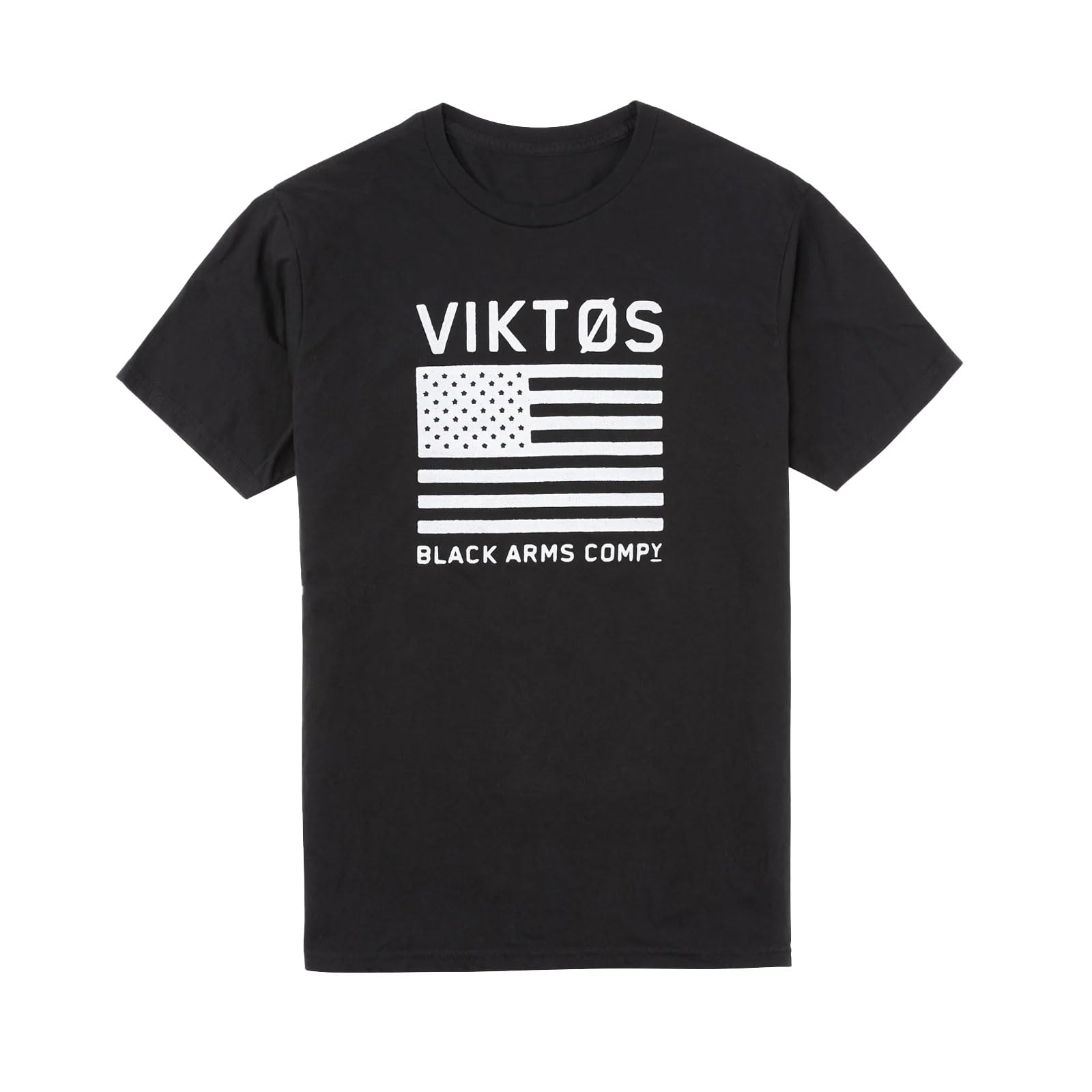 VIKTOS Men's Breathable Lightweight Soft Cotton/Polyester Shooting Short Sleeve Block Tee Shirt, Black, 2XL