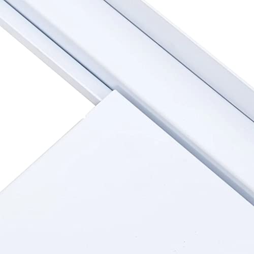 vidaXL Double Washing and Drying Machine Pedestal with Drawers Household Laundry Washer Dryer Pedestal Stand Washing Machine Stacking Kit Raiser White