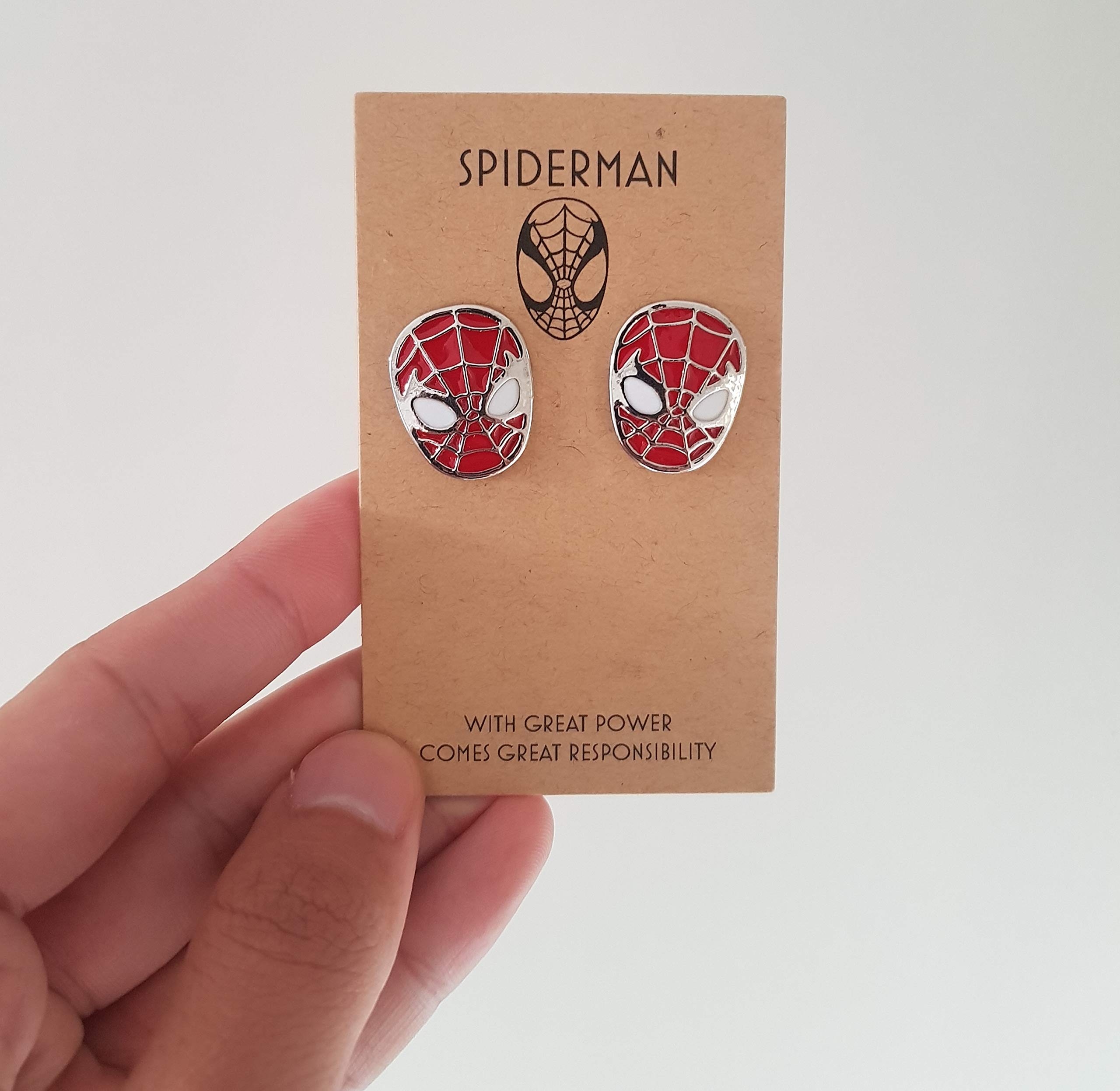 Superhero Cufflinks Wedding/Birthday Set of 5: Iron Man Spiderman Captain America Thor Hulk Marvel Collection