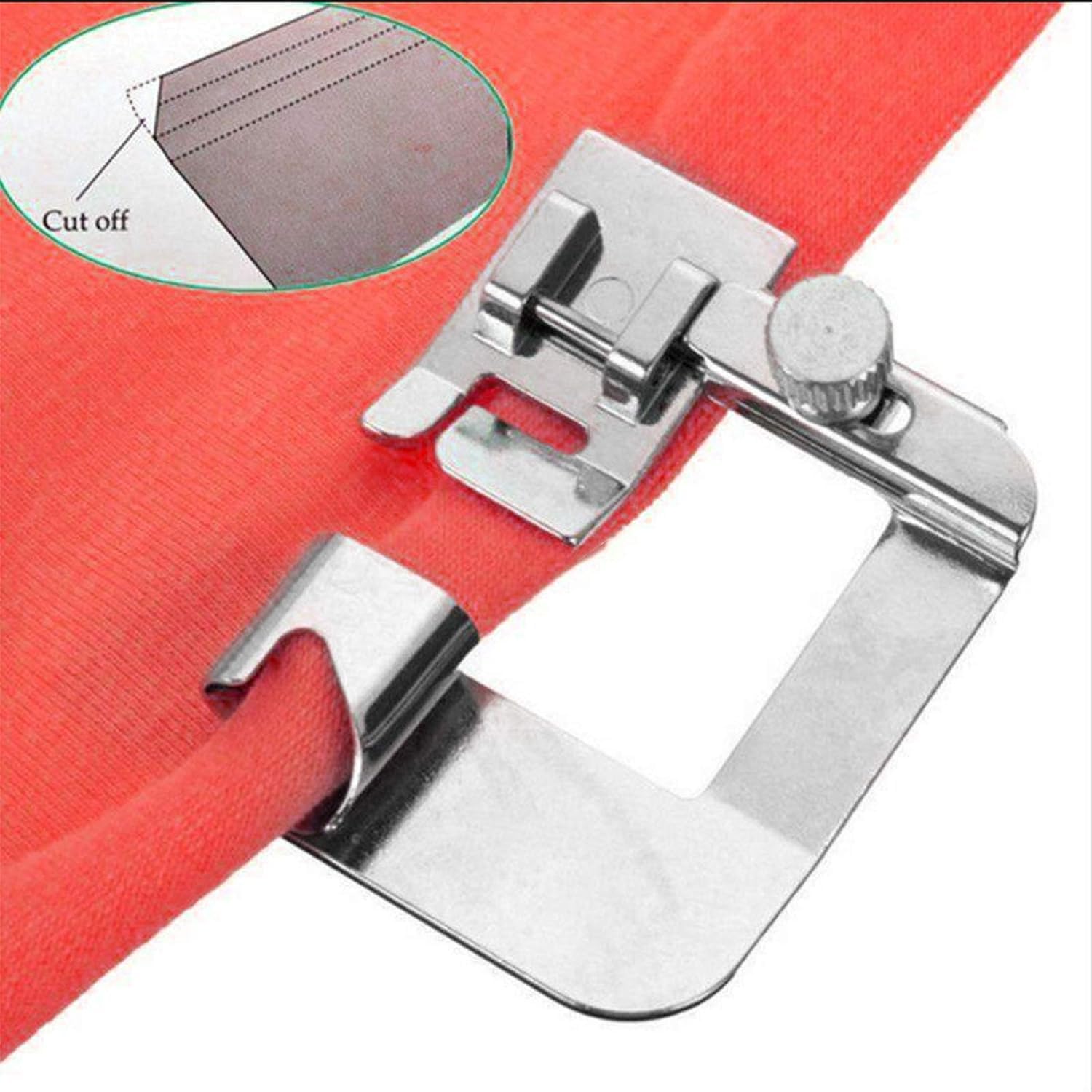 Windman 3 Sizes Wide Rolled Hem Pressure Foot Sewing Machine Presser Foot Hemmer Foot Set 1/2 Inch, 3/4 Inch, 1 Inch Low Shank Sewing Machine Presser Foot for Brother Singer