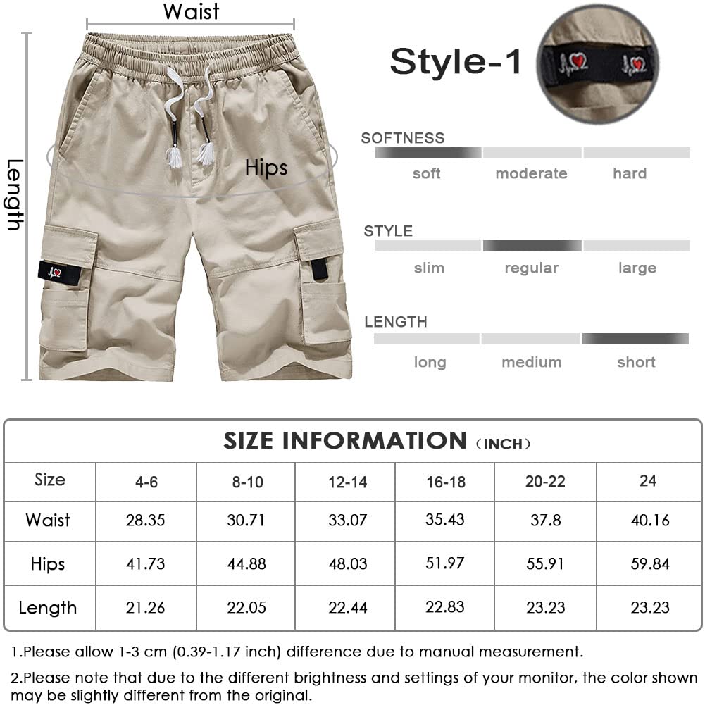XinYangNi Plus Size Bermuda Shorts for Women Cotton Cargo Shorts Relaxed Fit Casual Summer Shorts Multi-Pocket Khaki US 12-14