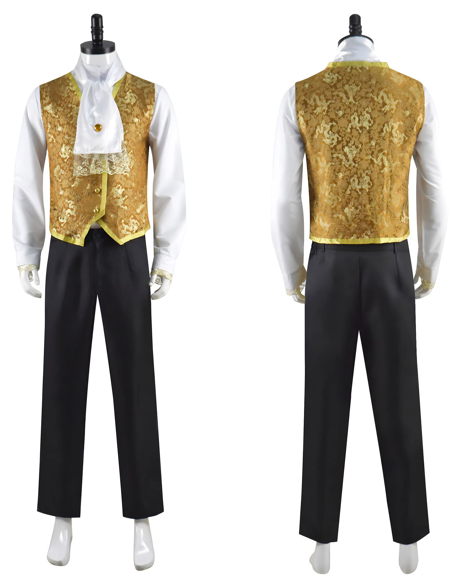 Visader Mens Boys The Beast Costume Dan Stevens Cosplay Jacket Beast Cosplay Outfits Uniform for Halloween (Small, Female)