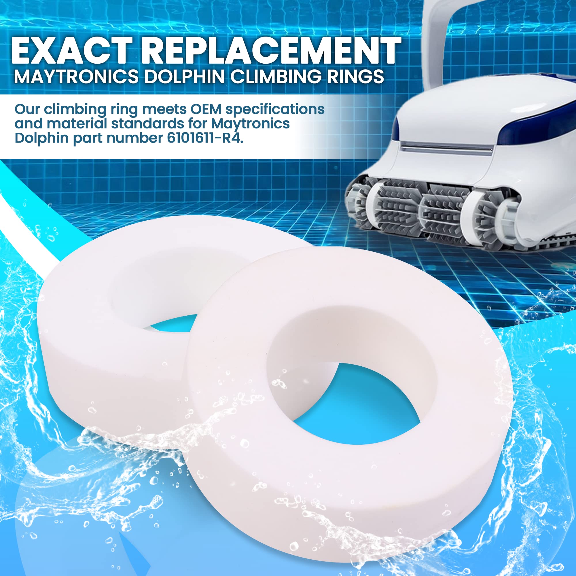 The Climbing Ring Replacement for (Compatible with) Maytronics Dolphin 6101611-R4, Fits M200/M400/M500, Nautilus/CC Plus, and DX3/DX4/DX6 and More – Made from Quality Material, Guaranteed to Fit