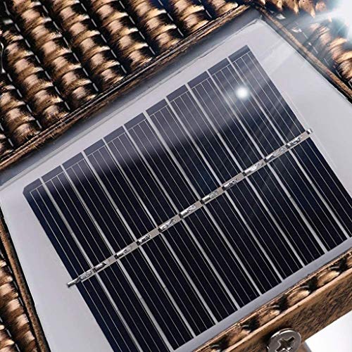 XMMDD Solar Lawn Lamp, Outdoor Waterproof Garden Lamp, Home Led Landscape Lamp, Bronze
