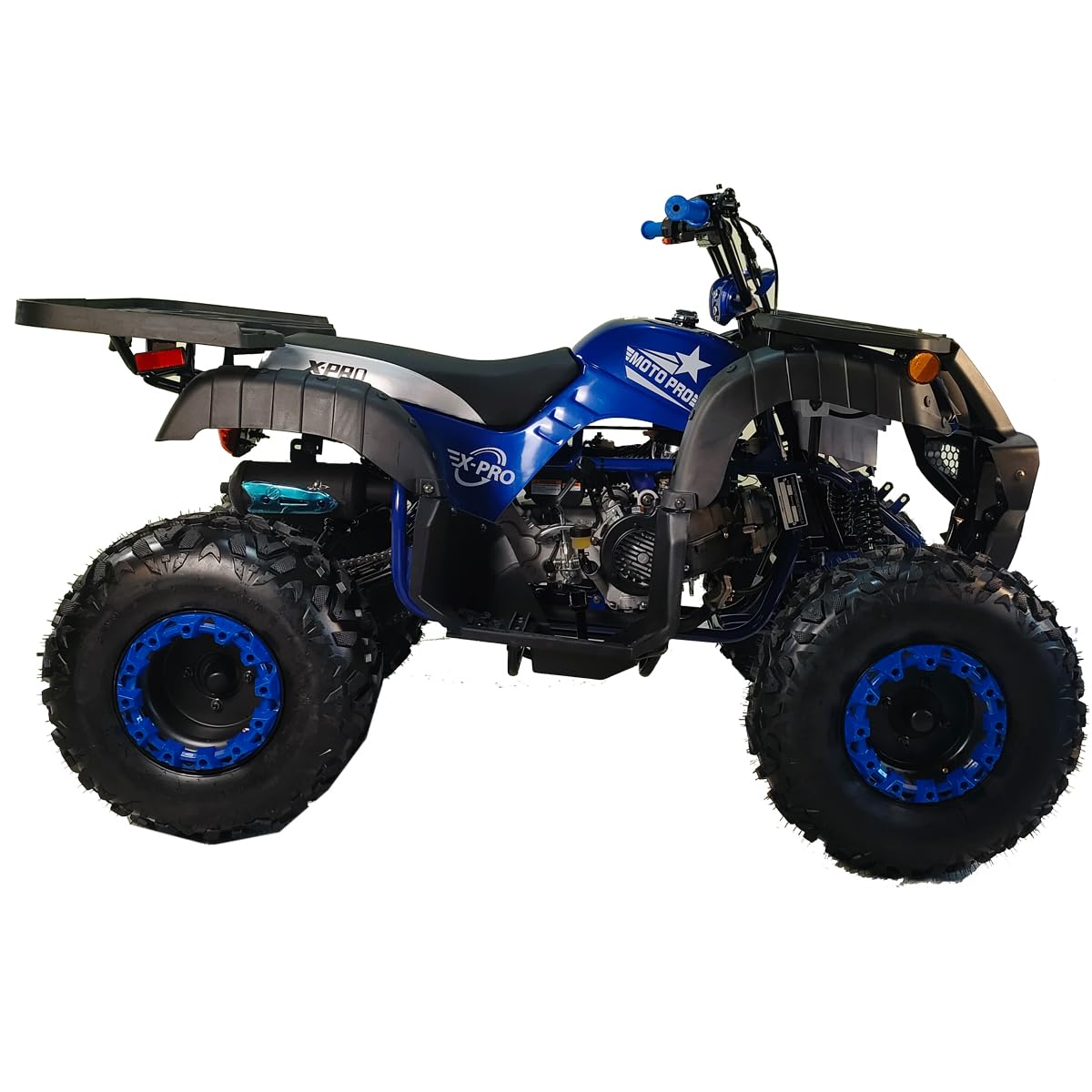 X-PRO 200 Utility ATV with Automatic Transmission w/Reverse,Big 23"/22" Wheels! (Blue)