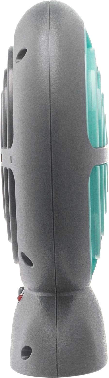 Treva Rechargeable Battery Small Fan - 3.5 Inch Blade USB Charging Port Fan - 3 Speed Circular Cooling Design - Portable Handheld or Personal Desktop Size - Travel Ready (Mint, 1)