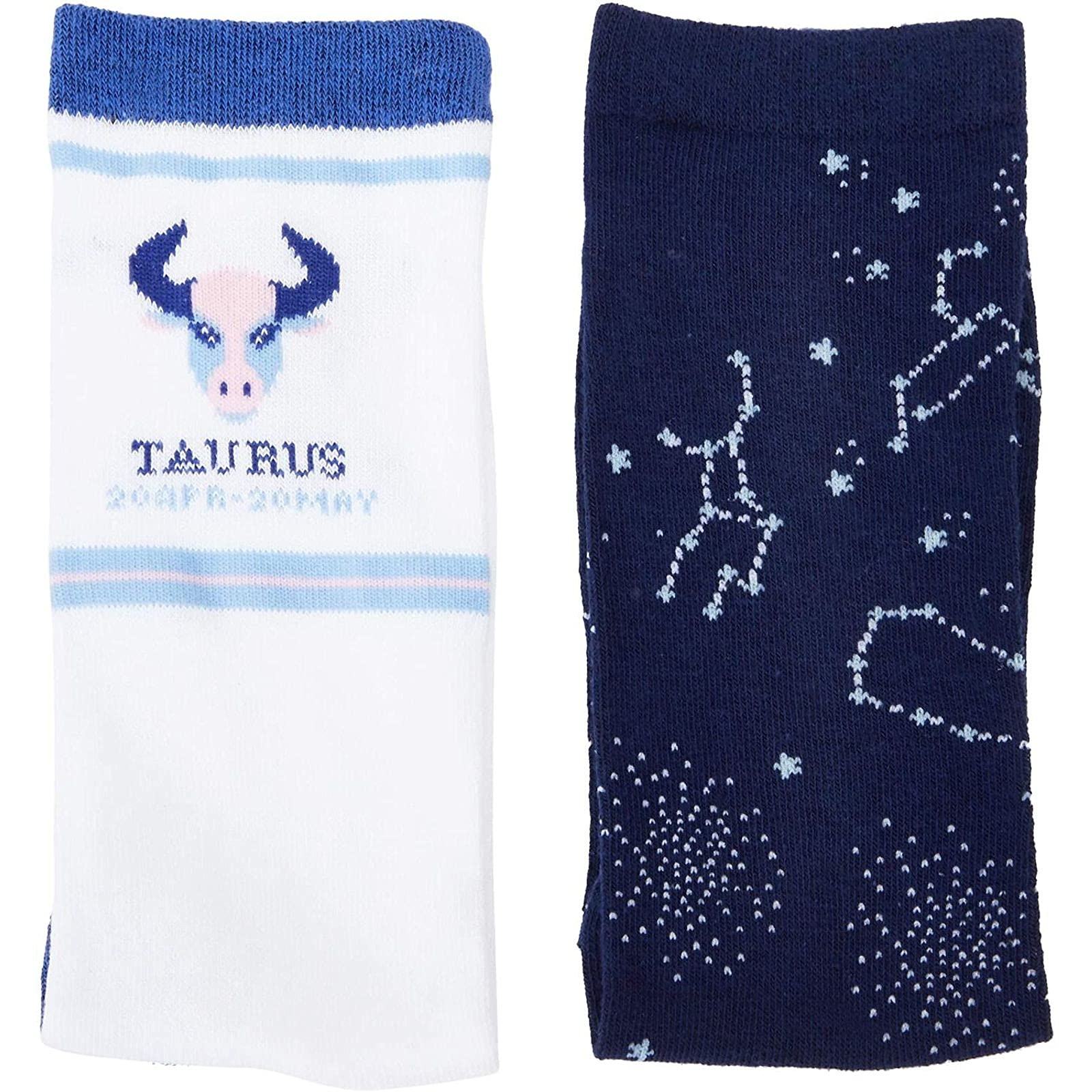 Taurus Zodiac Sign Crew Socks for Women and Men (2 Pairs)