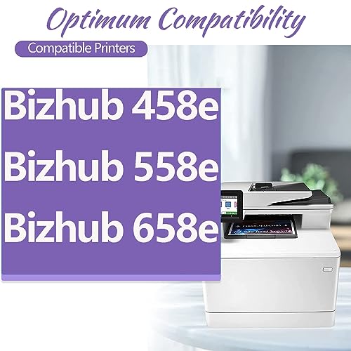 ZIRIA Toner Cartridges for Konica Minolta Bizhub 458e 558e 658e Printer, Compatible Replacement with TN516, 2-Packs Toner Box Black*2