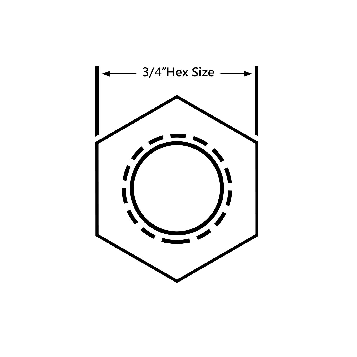TC Sportline WH-LN12UN190BK24, 24 pcs Black Bulge Acorn Wheel Lug Nuts 1/2-20 Closed End 1.9" XL Tall 3/4" Hex