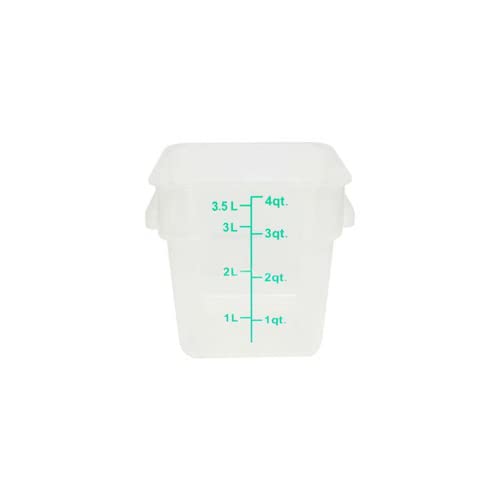 Value Series H4011200-CR Value Series Food Storage Container - Square, 4 Qt. Capacity, Transparent