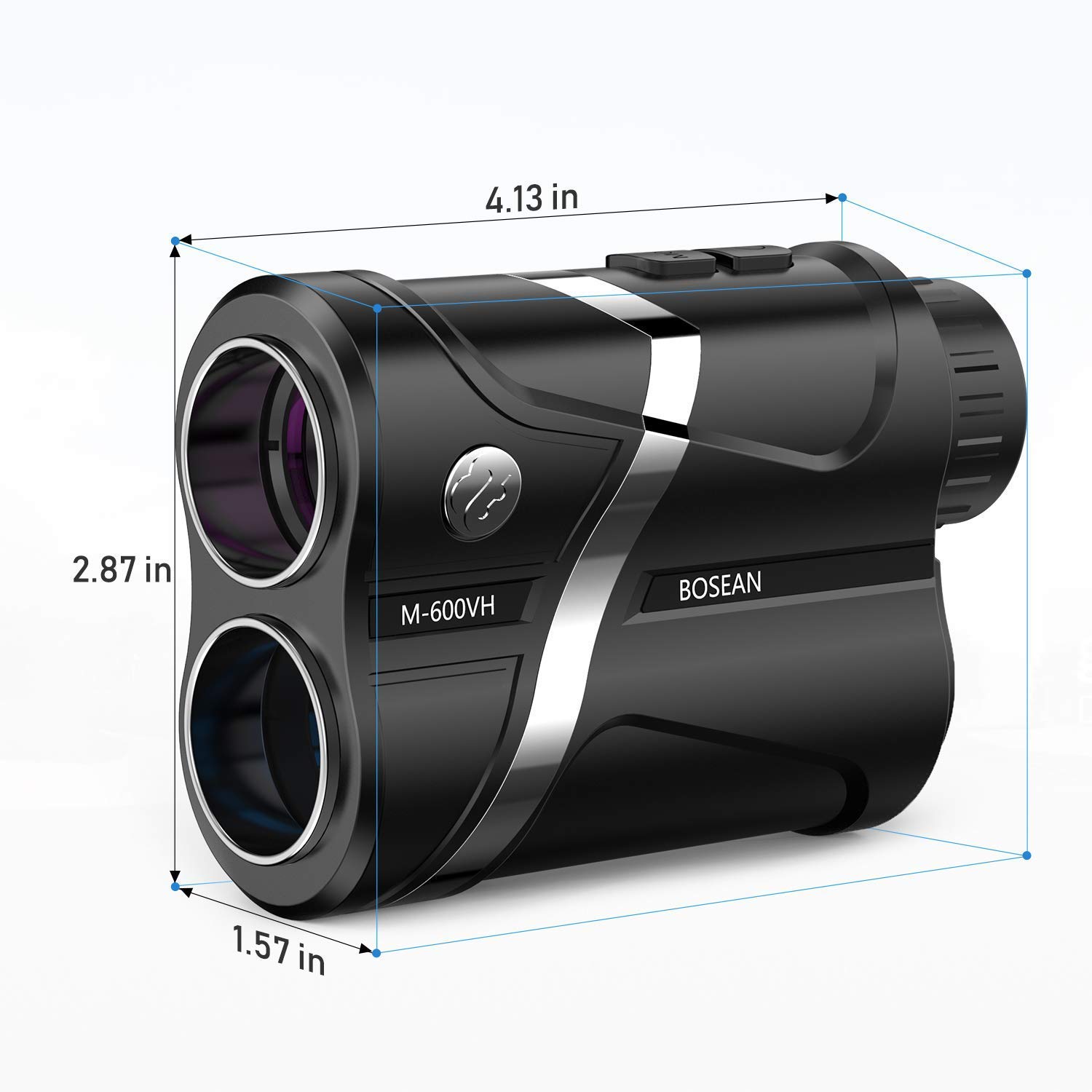 TSKF Golf Rangefinder with Slope,Laser Range Finder Binoculars with Pinsensor, 4 Scan Mode, Slope Measurement, 600 Yard Range, 7X Magnification, Fast Flag Lock for Golf, Outdoor, Wild