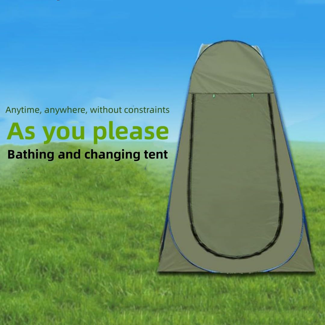 Spacious Changing Room, Outdoor Camping Portable Toilet Tent, Pop Up Privacy Tent,Automatic Shower Tents,Fishing Changing Sheds, Sturdy and Easy Fold (Green)