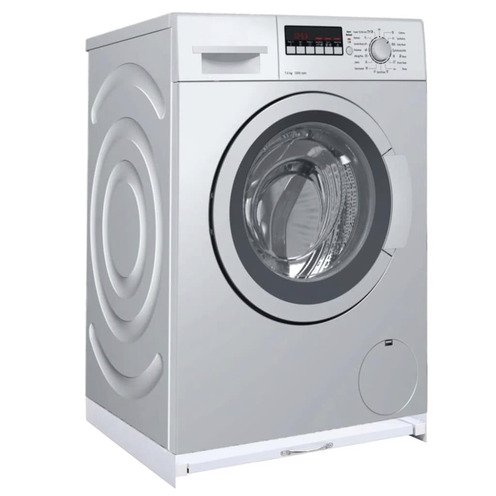 Vinmax Laundry Pedestal with Drawers - Washing Machine Accessory Double Washer and Dryer Pedestal Stand - Convenient White Laundry Organizer for Efficient Space Utilization-White(27.2 x 26.8 x 3.1)